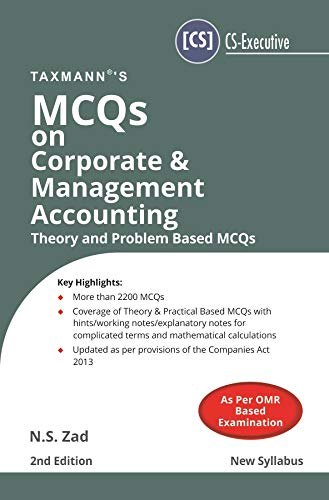 MCQs on Corporate & Management Accounting-Theory and Problem Based MCQs by N.S. Zad | Goodreads
