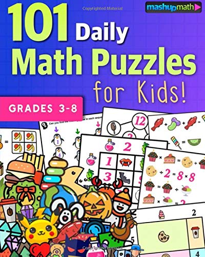 101 Daily Math Puzzles for Kids!: For Students in Grades 3-8 by Mashup ...