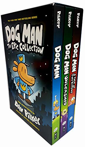 Dog man 3 books collection pack set: unleashed, a tale of two kitties ...