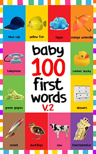 BABY 100 FIRST WORDS V.2: FLASH CARDS IN KINDLE EDITION, BABY FIRST 100 ...