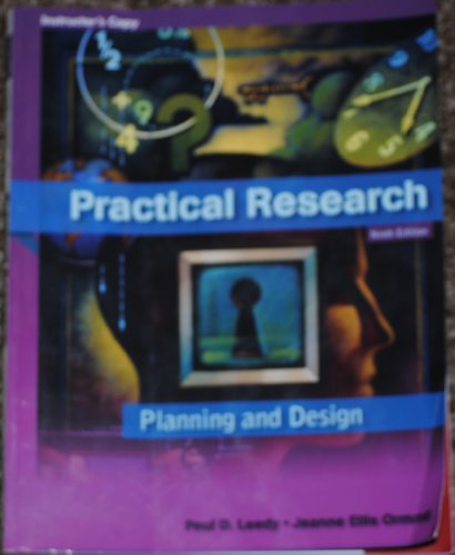 Practical Research Planning And Design 9Th Edition Instructor's Copy by ...