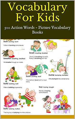 Vocabulary For Kids: 500 Action Words - Picture Vocabulary Books by ...