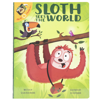 Sloth Sees the World and All About Sloths 2-in-1 Board Book - PI Kids ...