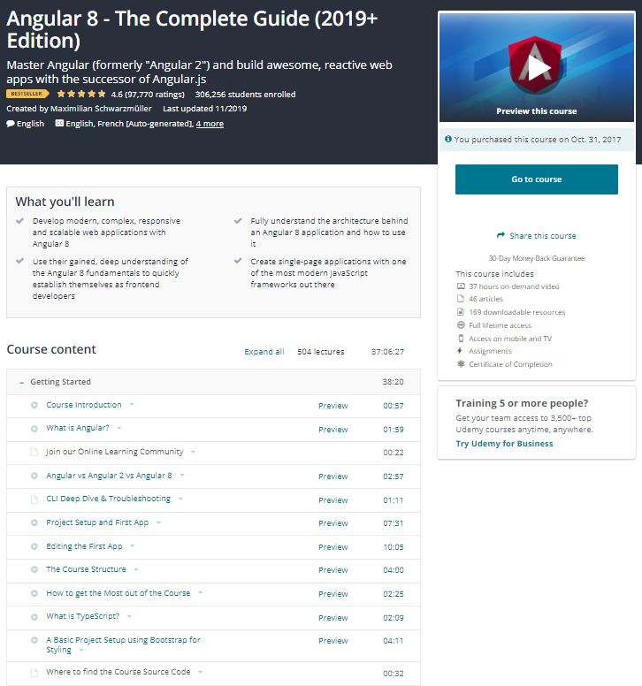 Angular 8 - The Complete Guide by Maximilian Schwarzmüller | Goodreads