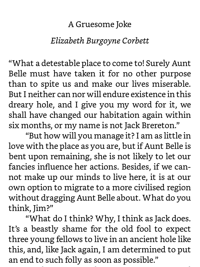 A Gruesome Joke by Elizabeth Burgoyne Corbett | Goodreads