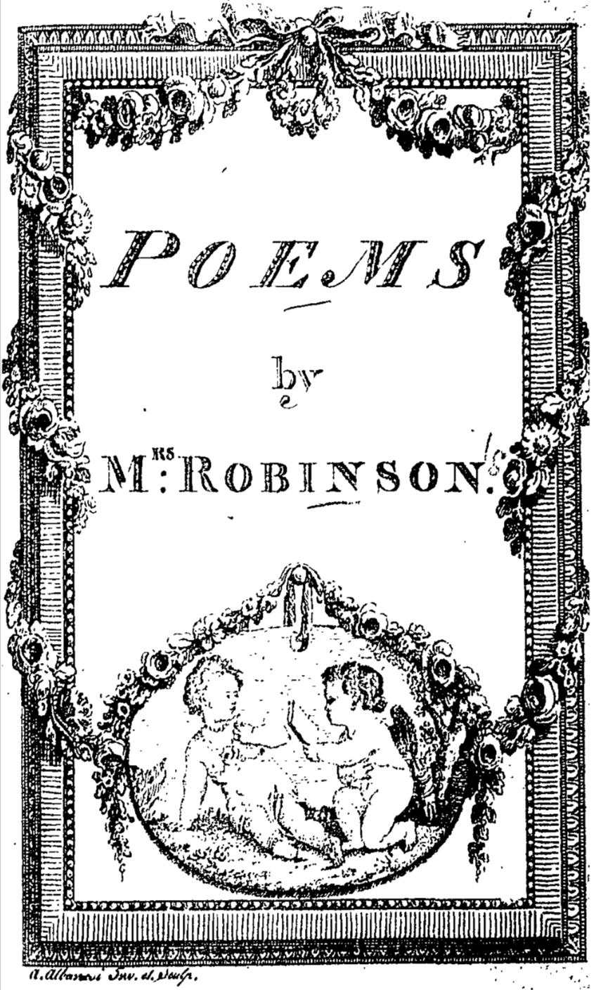 Poems by Mrs. Robinson by Mary Robinson | Goodreads