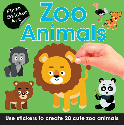 First Sticker Art: Zoo Animals: Color By Stickers for Kids, Make 20 ...