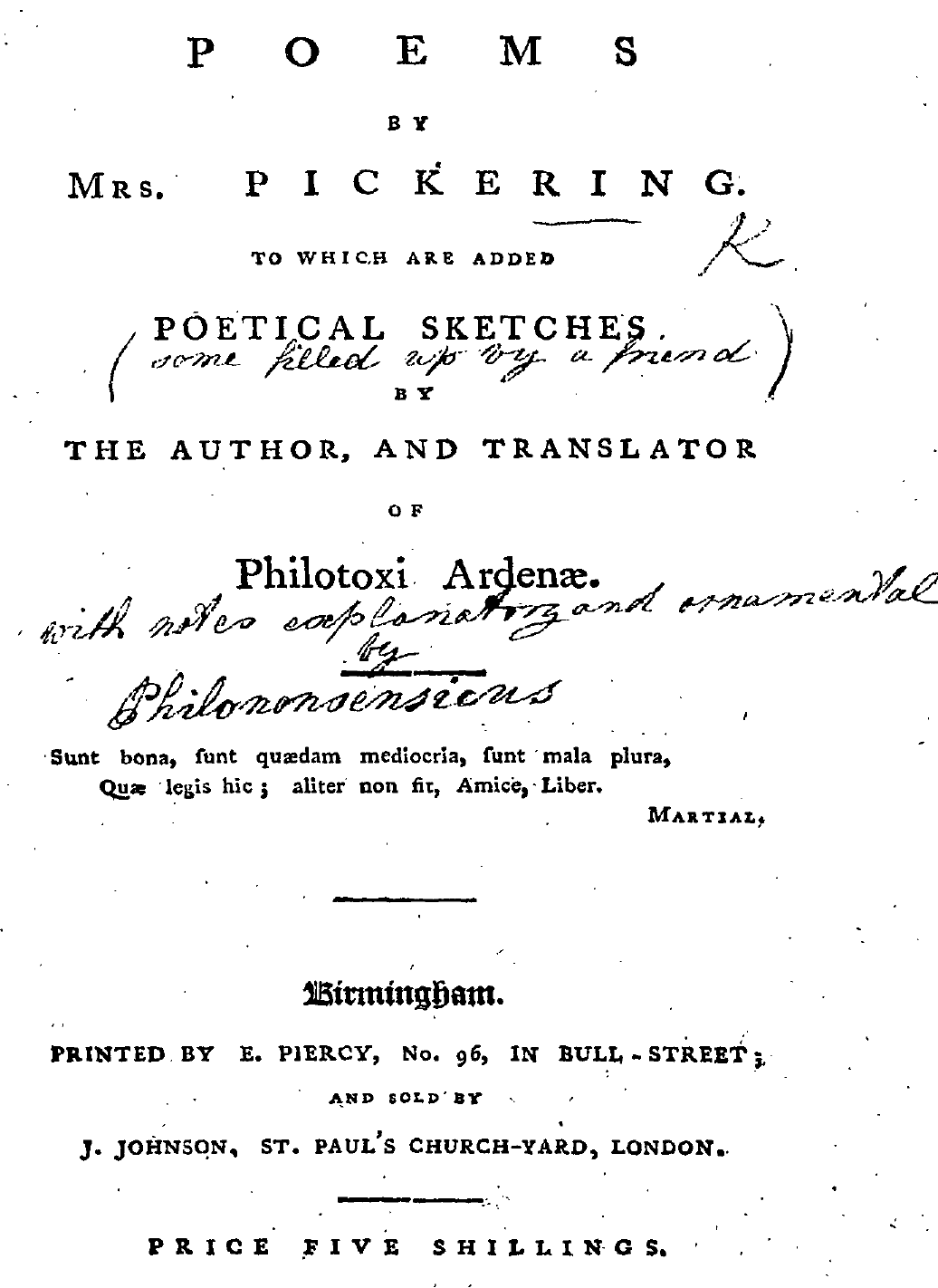 Poems by Mrs Pickering by Priscilla Pointon | Goodreads