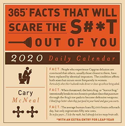 365 Facts That Will Scare the S#*t Out of You 2020 Daily Calendar by ...