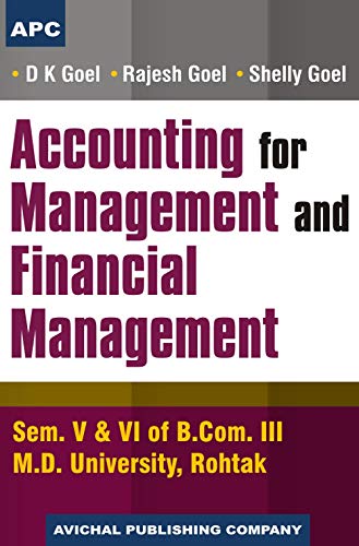 Accounting for Management and Financial Management Semester V & VI of B ...