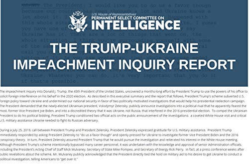 THE TRUMP-UKRAINE IMPEACHMENT INQUIRY REPORT: Report of the House ...