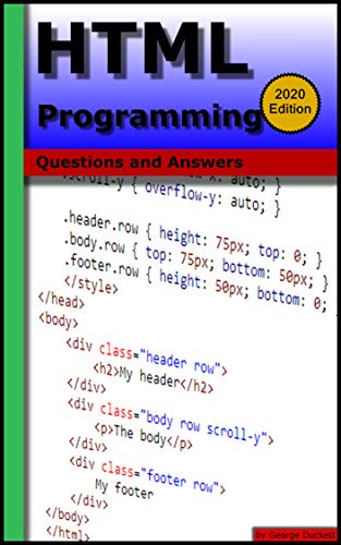 Html Programming 2020 Edition Questions And Answers By George Duckett Goodreads