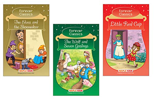 Forever Classics - 2 (Set of 3 Books) - The Elves and The Shoemaker (Illustrated),Little Red Cap ...