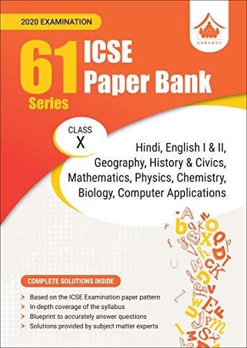 61 Paper Bank: ICSE Class 10 for 2020 Examination by Gurukul Books ...