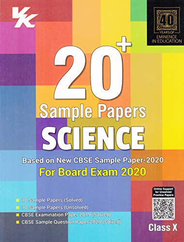 Xam Idea 20 Plus CBSE Sample Papers Science Class 10 for 2020 Exam by ...