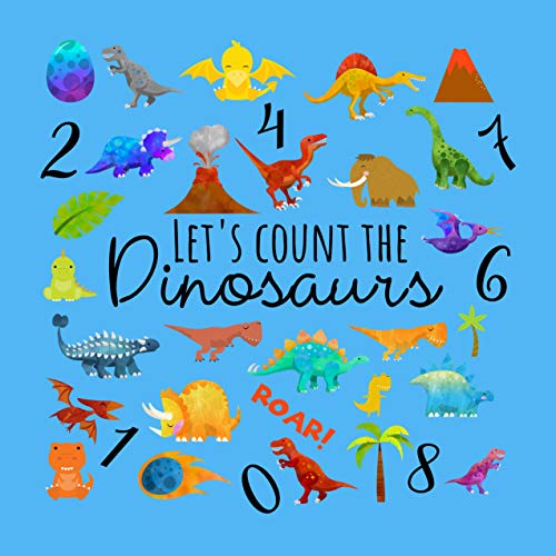 Let's Count The Dinosaurs: Cute Guessing Activity Puzzle Book For Kids ...