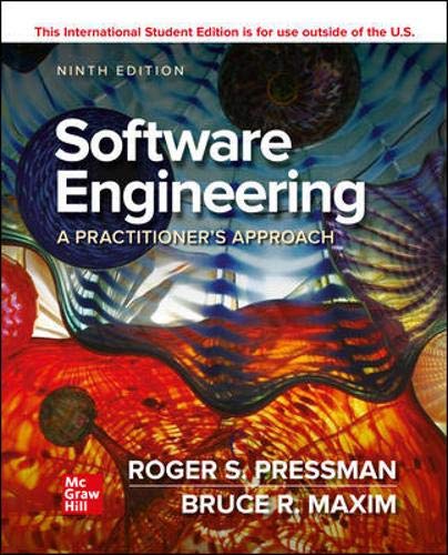 ISE SOFTWARE ENGINEERING: A PRACTITIONERS APPROACH by Roger Pressman ...