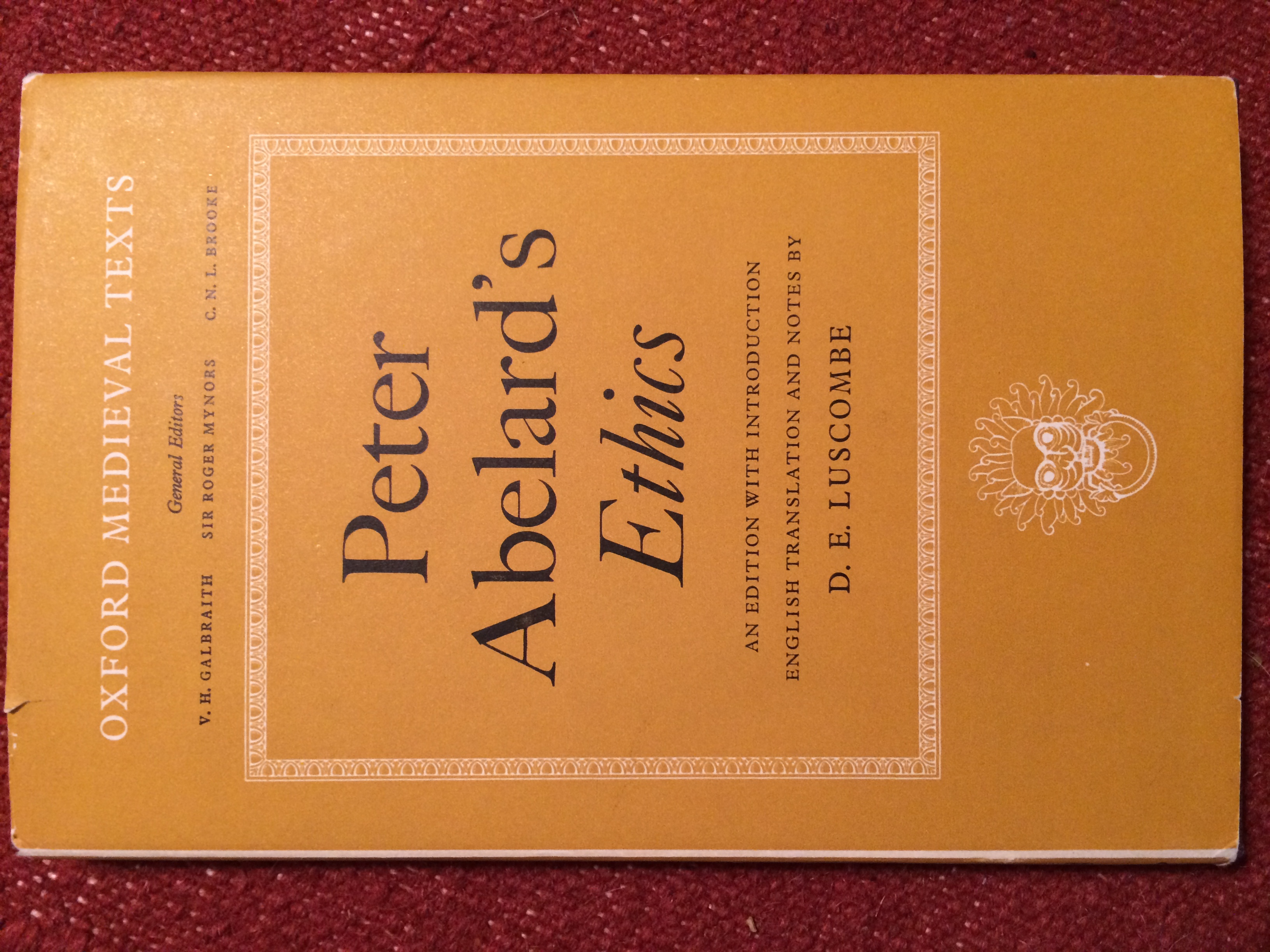 Peter Abelard's Ethics by Pierre Abélard | Goodreads