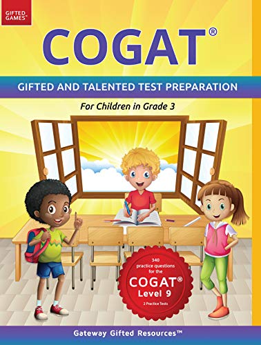 COGAT Test Prep Grade 3 Level 9: Gifted and Talented Test Preparation ...