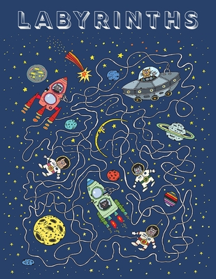 Labyrinths: Brain Teasers Paper Blank Notebook Journal 8.5x11 150 Pages ...