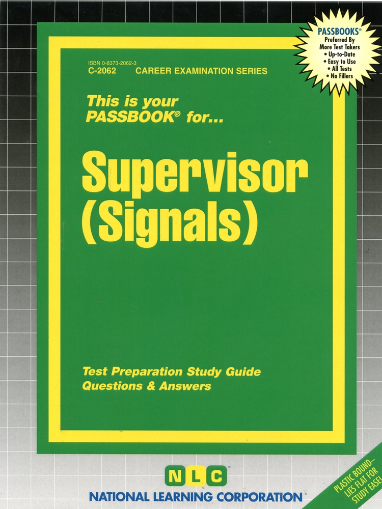 Supervisor (Signals) by National Learning Corporation | Goodreads