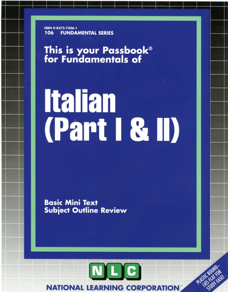 ITALIAN (Part I and II) (Fundamental Series) by National Learning ...