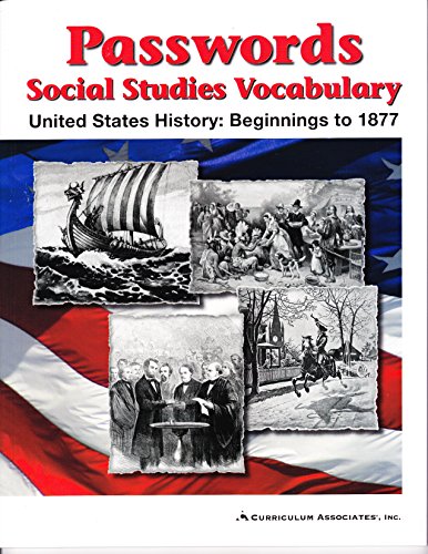 Passwords Social Studies Vocabulary United States History: Beginnings ...