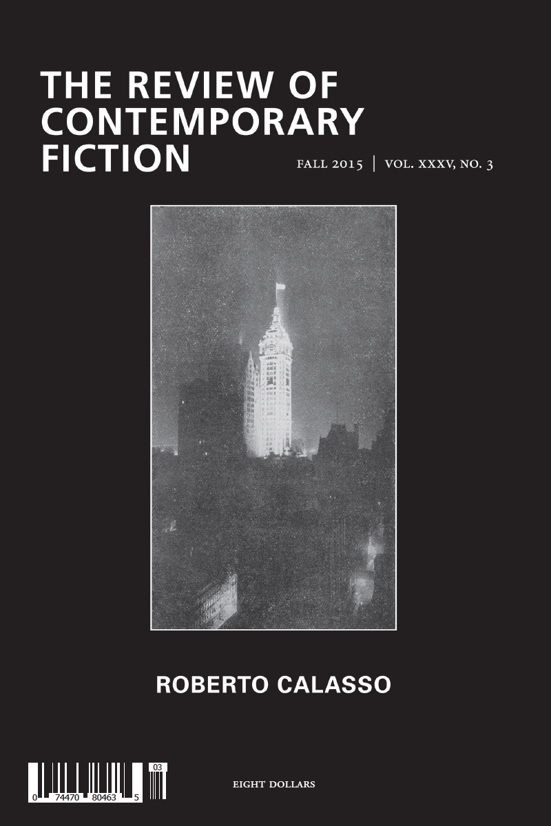 Review of Contemporary Fiction: Roberto Calasso Issue by Alex Andriesse ...