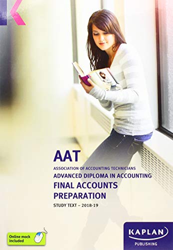 FINAL ACCOUNTS PREPARATION - STUDY TEXT (Aat Study Texts) by AAT ...