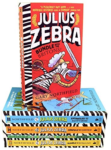 Julius Zebra 5 Books Collection Set: part 1-4 & Julius Zebra Joke Book ...