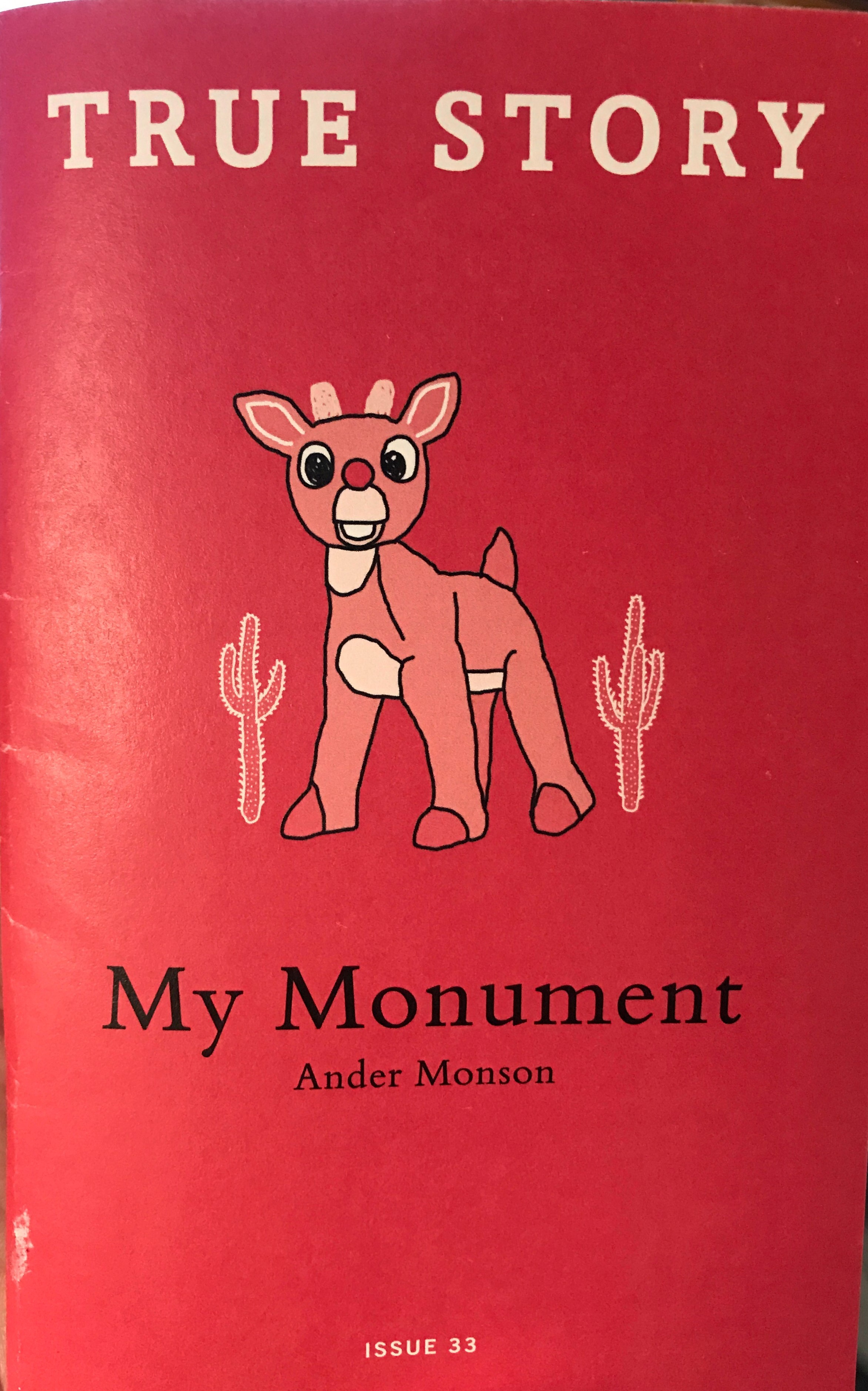 My Monument (True Story Book 33) by Ander Monson | Goodreads