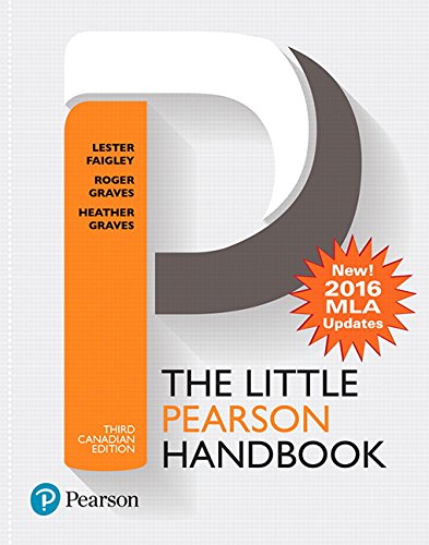 The Little Pearson Handbook, Third Canadian Edition by Lester Faigley ...
