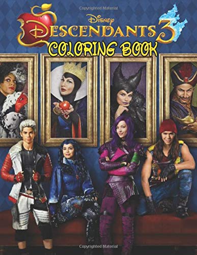 Descendants 3 Coloring Book: Jumbo Descendants 3 Coloring Book With 50 ...