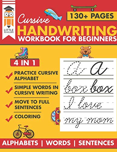 Cursive Handwriting Workbook for Beginners: Premium cursive practice ...