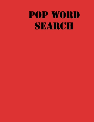 pop Word Search: large print puzzle book .8,5x11, matte cover, red,55 ...