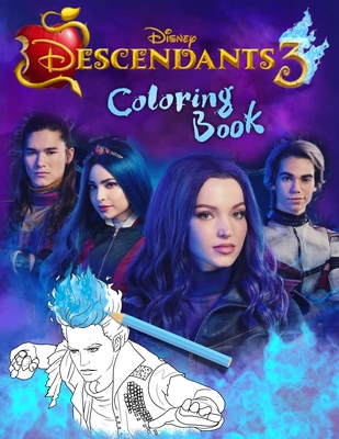 Descendants 3 Coloring Book: Disney Descendants 3 Coloring Book With ...