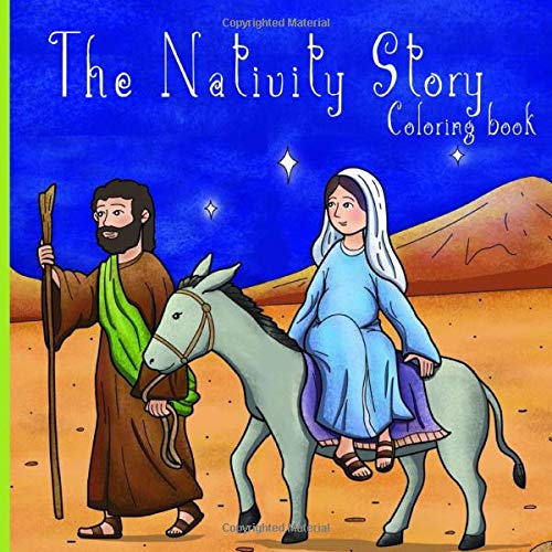 The Nativity Story Coloring Book: The Christmas Story For Children by ...