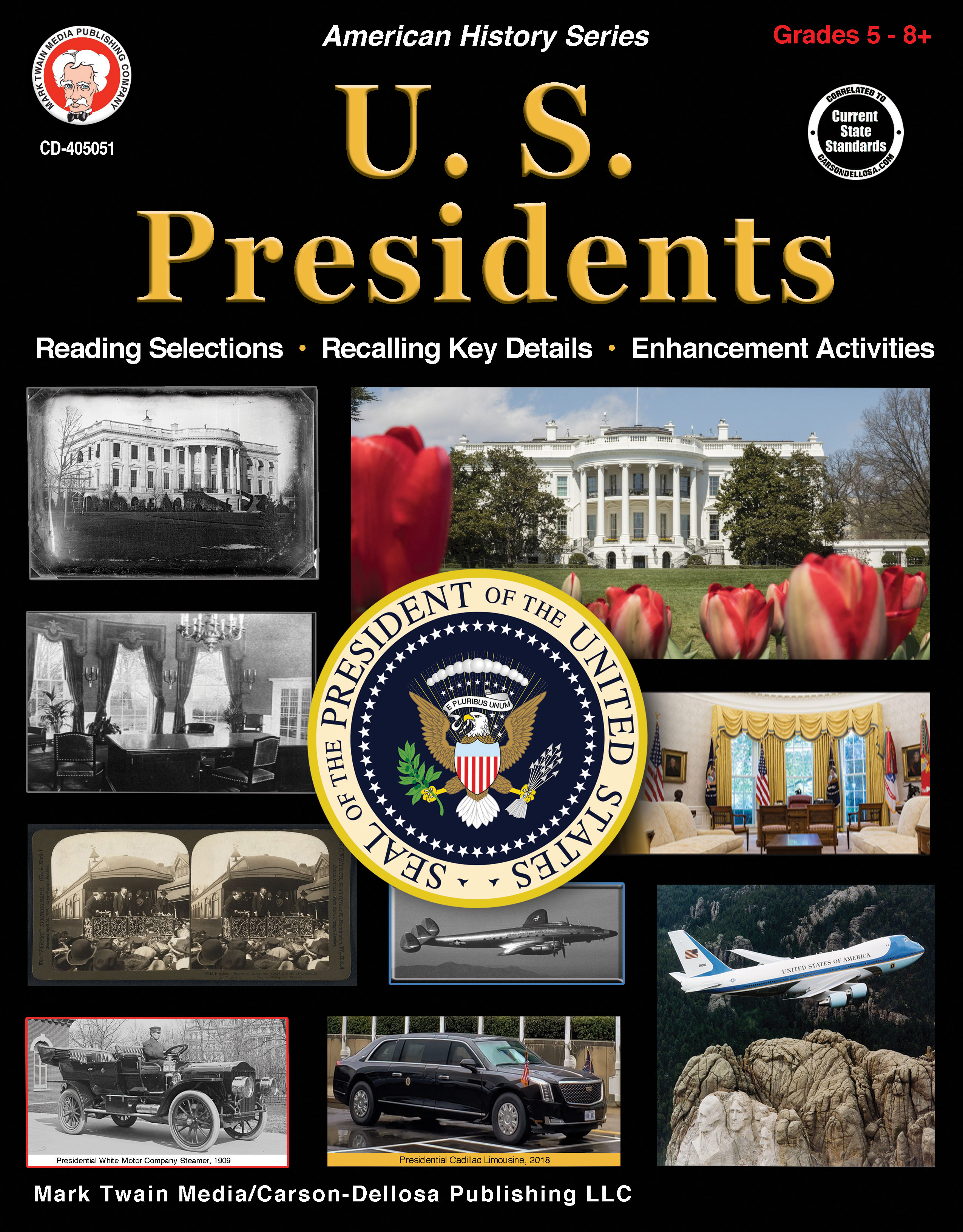 U.S. Presidents Workbook, Grades 5-12 US History, Lessons on Each of ...