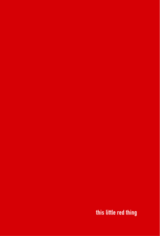 this little red thing by Michael Mohammed Ahmad | Goodreads