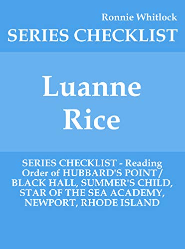 Luanne Rice - SERIES CHECKLIST - Reading Order of HUBBARD'S POINT ...