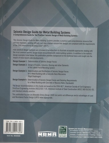 Seismic Design Guide for Metal Building Systems by International Code ...