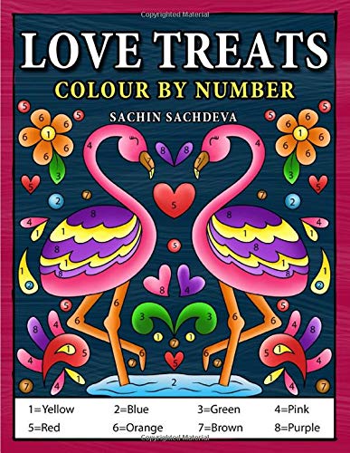 Love Treats Colour By Number: Coloring Activity Book for all ages by ...