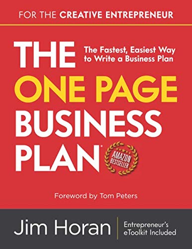The One Page Business Plan for the Creative Entrepreneur: The Fastest ...