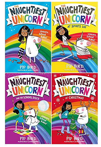 The Naughtiest Unicorn series 4 Books Collection Set By Pip Bird by Pip ...