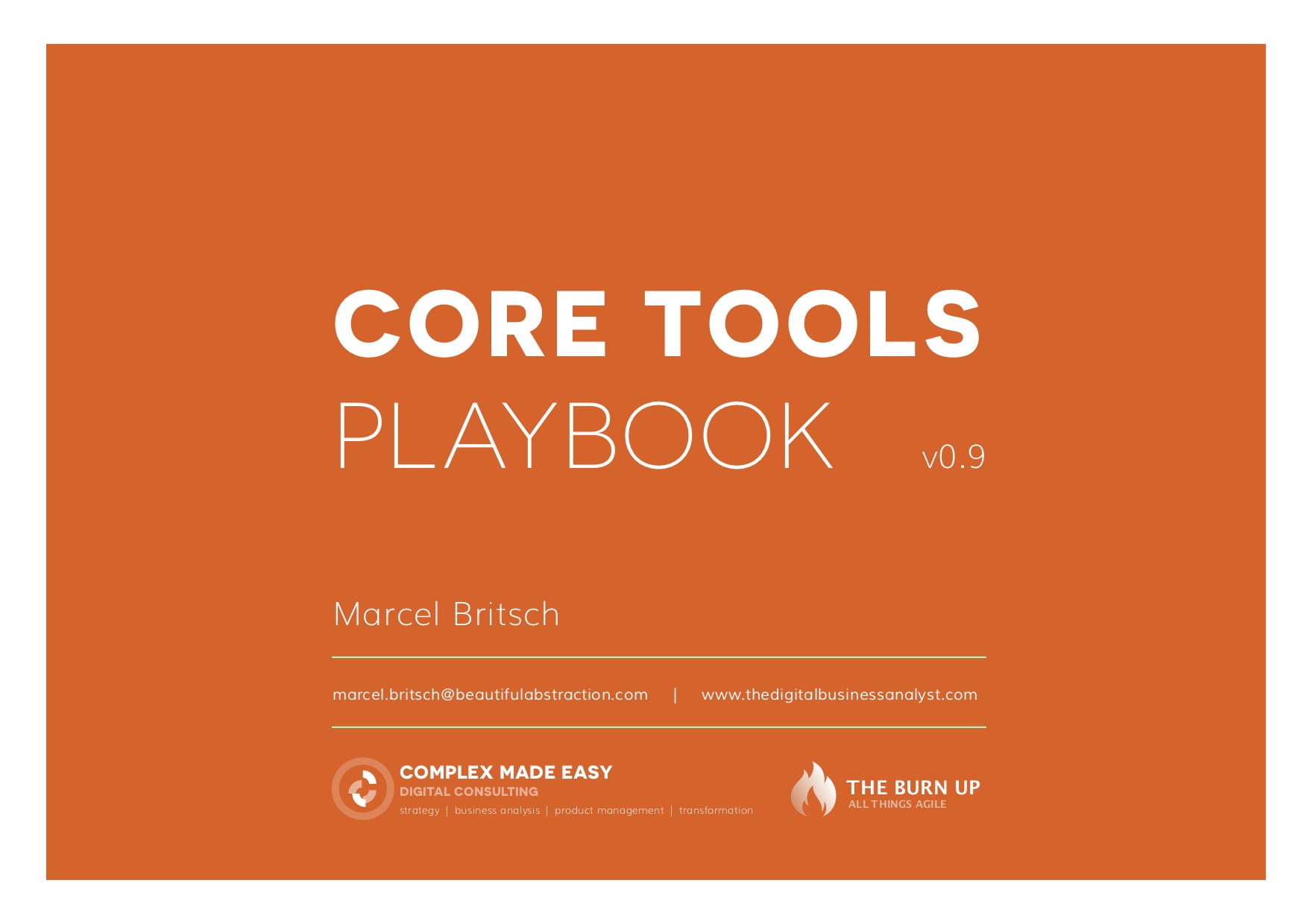 Core Tools Playbook by Marcel Britsch | Goodreads