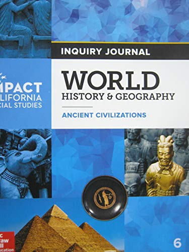 World History & Geography Ancient Civilizations Grade 6 Inquiry Journal ...