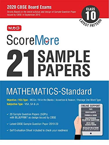 ScoreMore 21 Sample Papers CBSE Boards as per Revised Pattern for 2020 ...