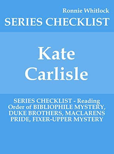 Kate Carlisle - SERIES CHECKLIST - Reading Order of BIBLIOPHILE MYSTERY ...
