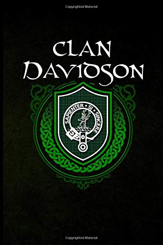 Clan Davidson: Scottish Clan Tartan Family Crest - Blank Lined Journal ...