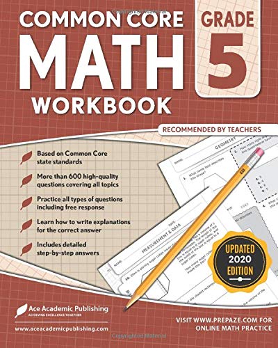 5th Grade Math Workbook: Common Core Math Workbook by Ace Academic ...
